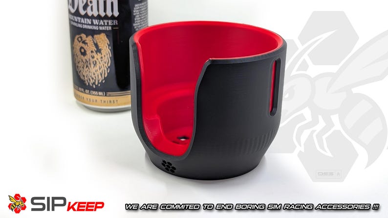 Sim Racing Cup Holder – Sipkeep for Mugs, Cans, Red Bulls & More ...