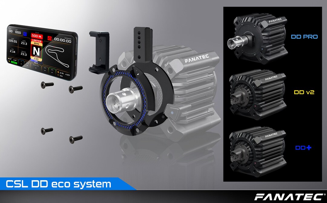 PREMIUM Spring Loaded Phone Mount Dashboard | Adjustable | Fanatec DD ...