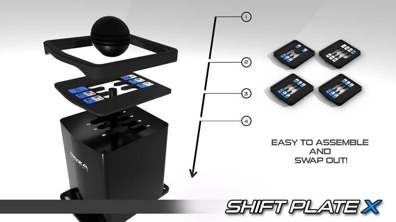 Shiftplate X Mod | Interchangeable Truck Shift Pattern Plates for Moza ...