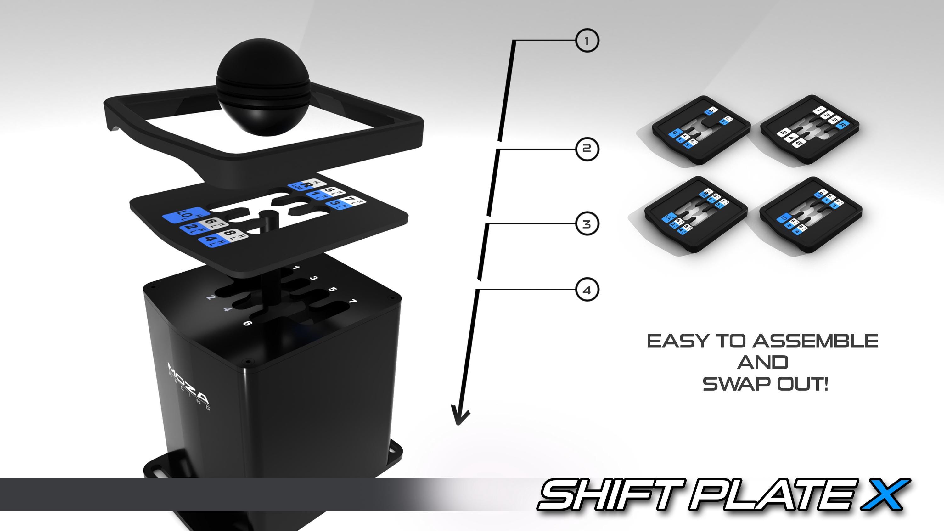 Shiftplate X Mod | Interchangeable Truck Shift Pattern Plates for Moza ...