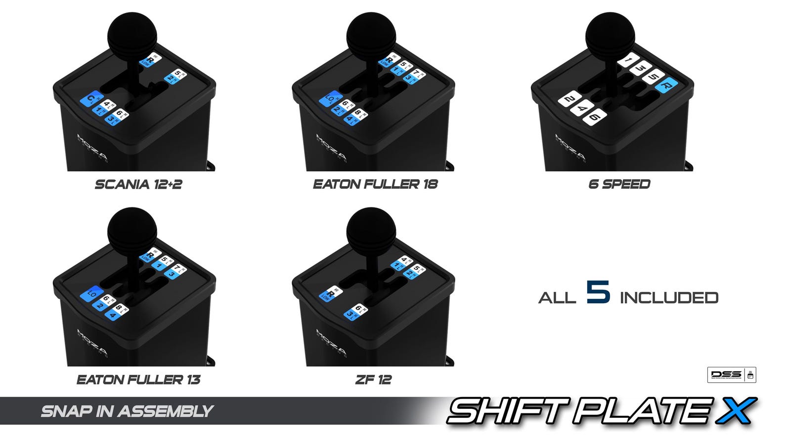 Shiftplate X Mod | Interchangeable Truck Shift Pattern Plates for Moza ...