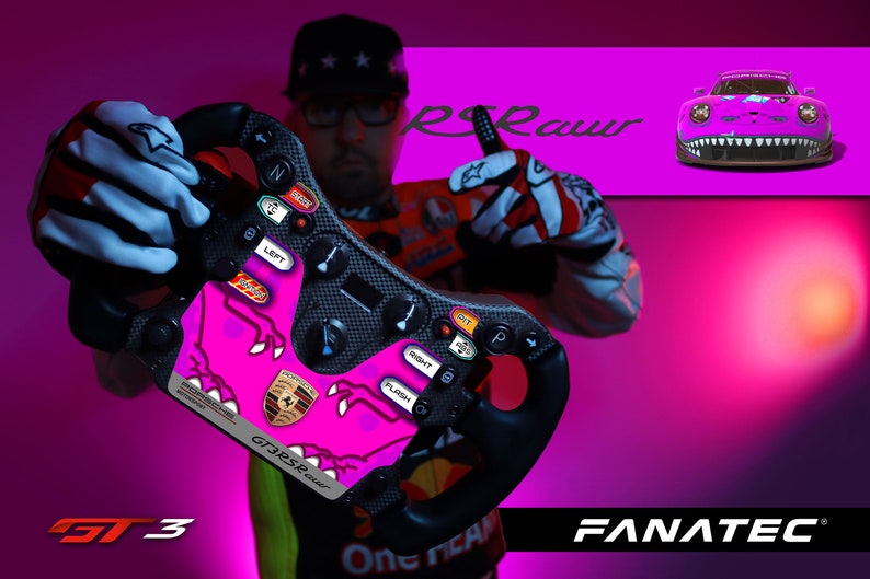 FANATEC GT3 Wheel Decal Porsche Racing Roxy RS Livery - Etsy