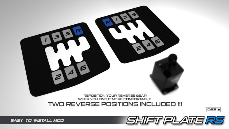 Shift Plate RS | Interchangeable 6-speed Dogleg Shift Plates for Moza ...