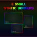 Twitch Border Overlay Bundle - Static Rainbow Borders - Etsy