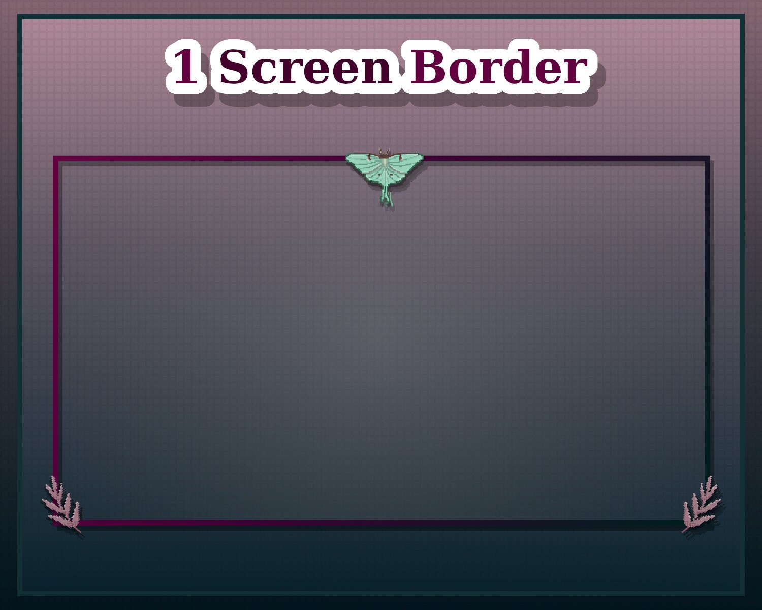 Twitch Border Overlay Bundle - Luna Moth Border Pixel Art - Etsy