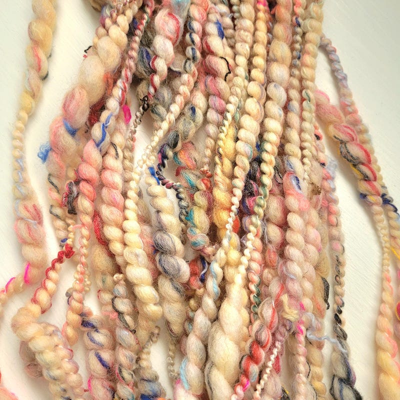 Hand Spun Art Yarn Scarf - Etsy
