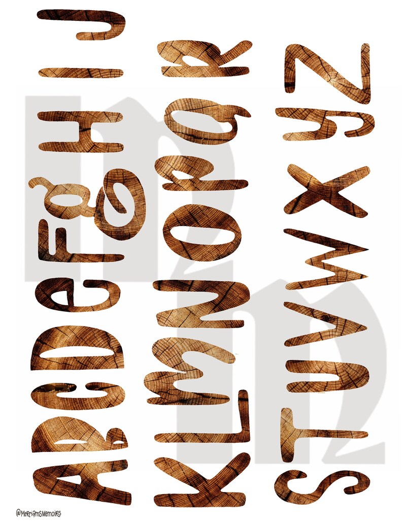 Wood Alpha - Etsy