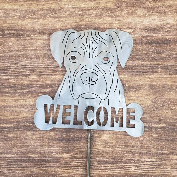 Boxer Welcome Sign - Etsy