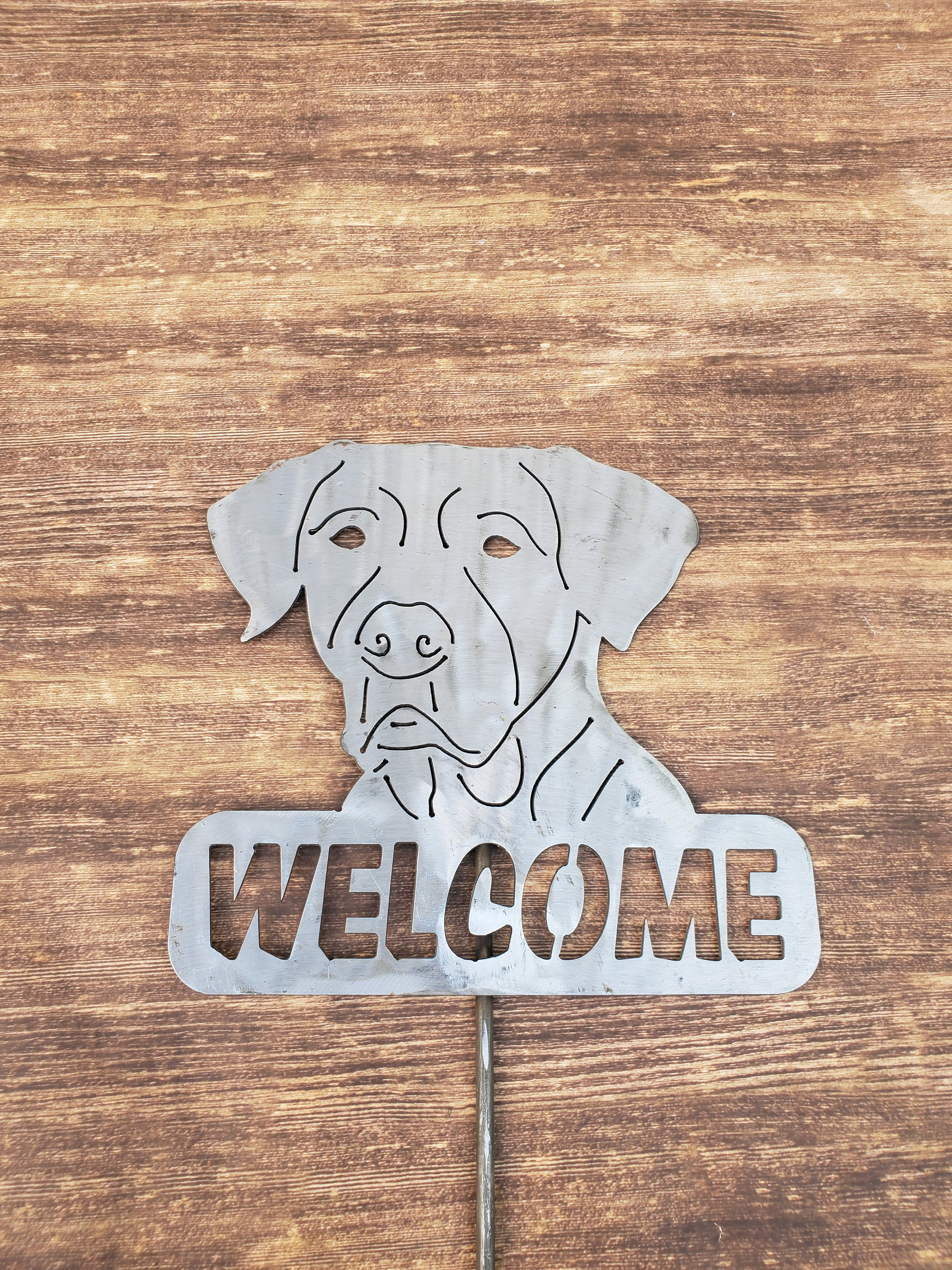 Lab Welcome Dog Sign Garden Front Door Welcome Sign - Etsy