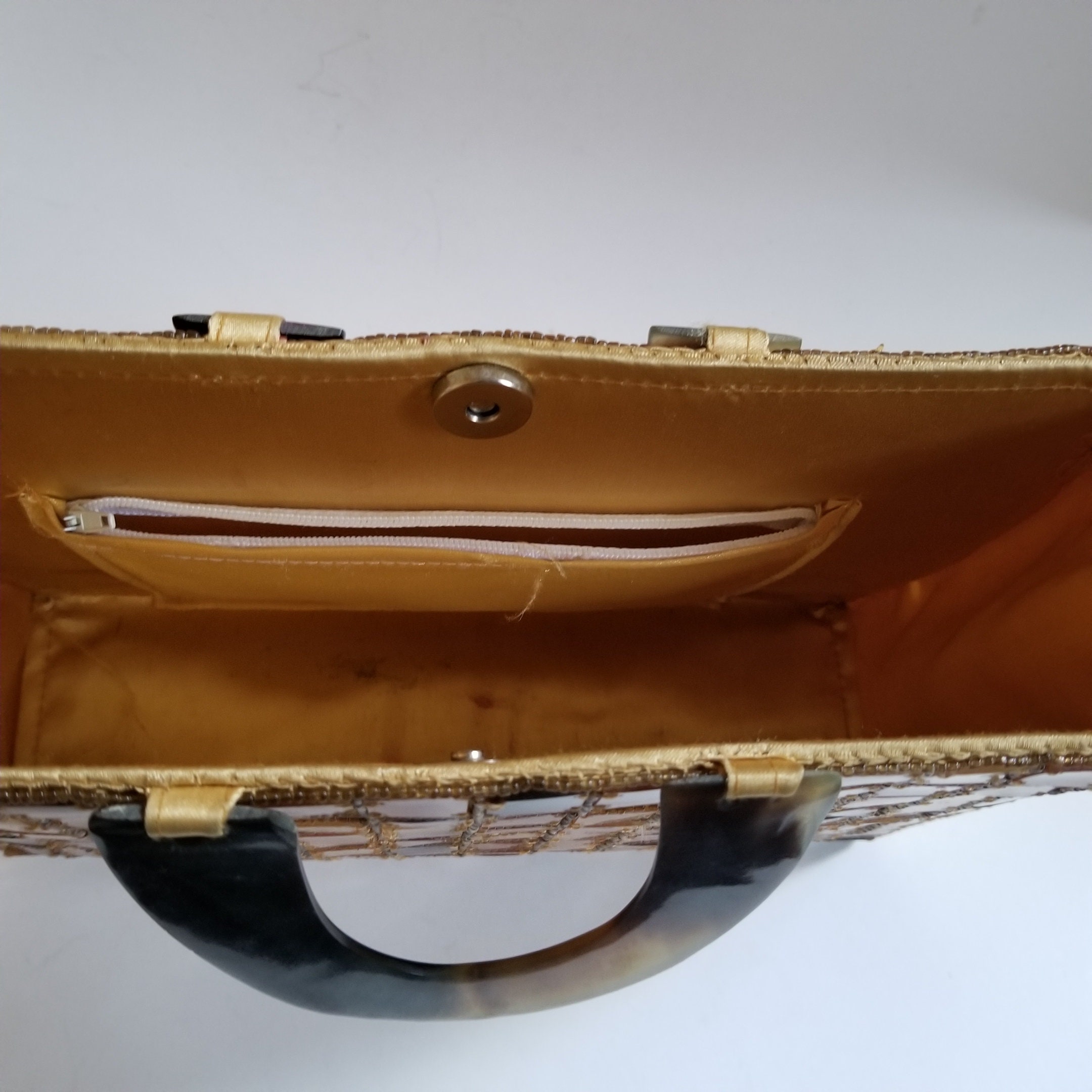 Vintage Brown Plastic Squares Handbag - Etsy