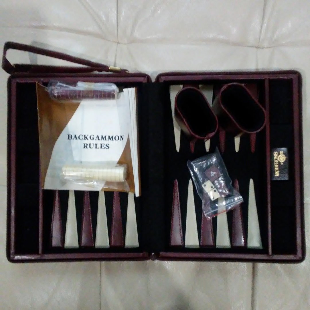 Vintage Travel Backgammon Game by Skor-mor - Etsy