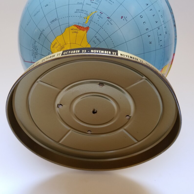 Vintage Ohio Art Metal Globe D-174 1960s - Etsy