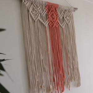 Large Macrame Wall Hanging 2 Tone Colour Boho Decor Bohemian Fibre Art ...