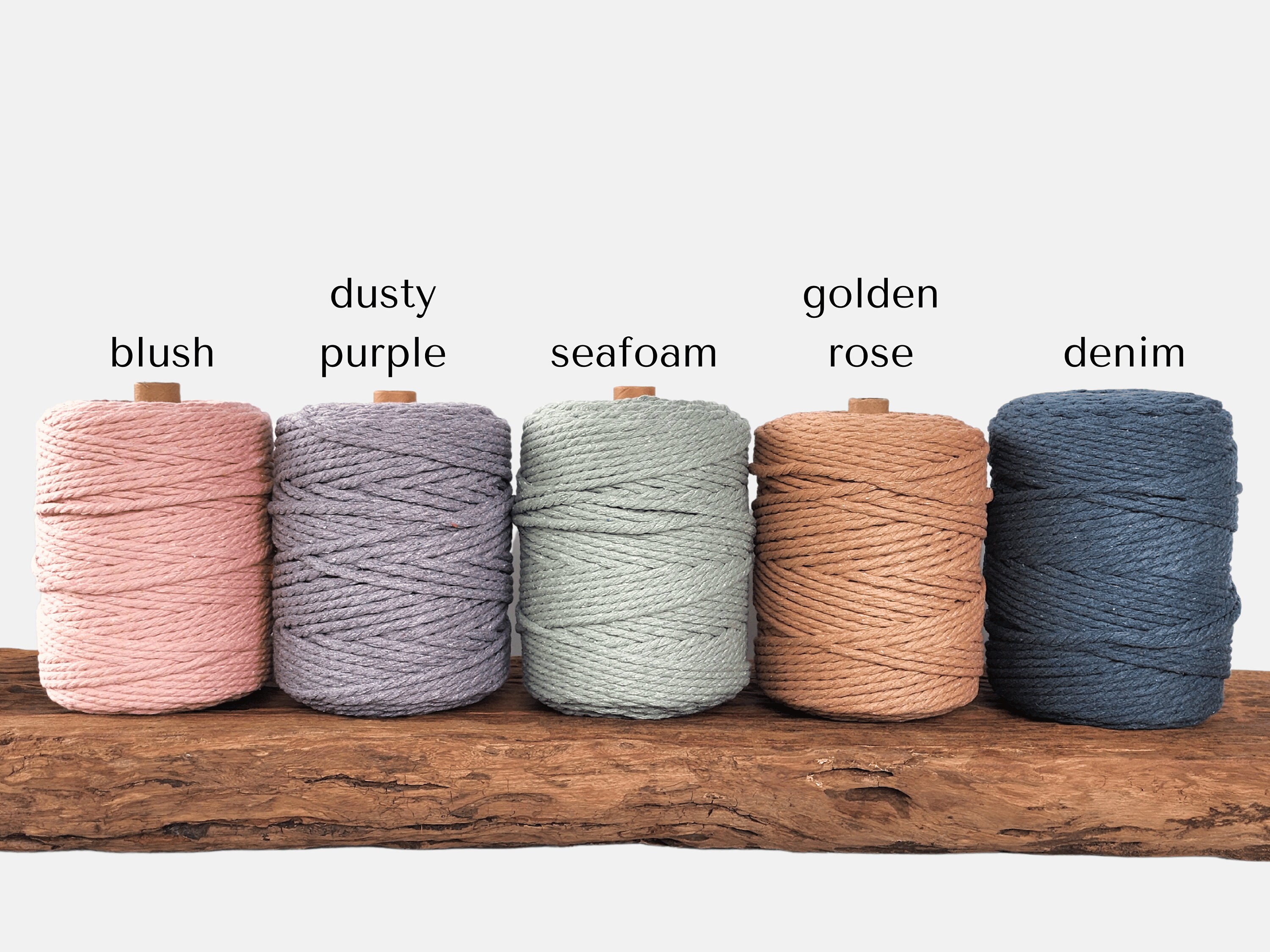 5mm Macrame Cord 1kg 3 Ply Bulk Coloured Cotton Rope 3 - Etsy