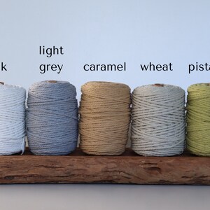 5mm Macrame Cord 1kg 3 Ply Bulk Coloured Cotton Rope 3 - Etsy