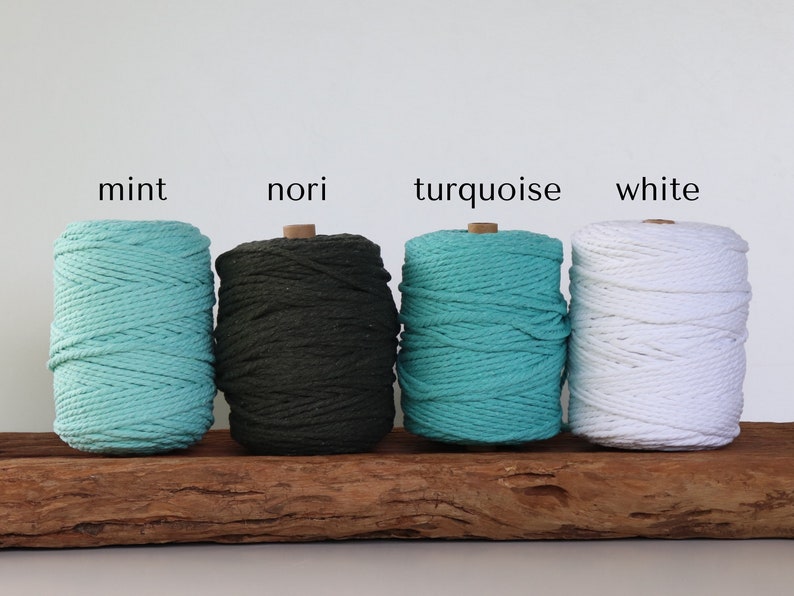 5mm Macrame Cord 1kg 3 Ply Bulk Coloured Cotton Rope 3 - Etsy