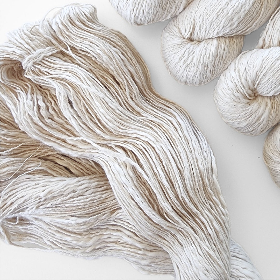 Organic Cotton Yarn, Natural Colour, Crafting Fibre, Sustainable ...
