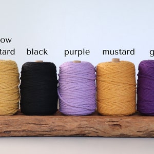 5mm Macrame Cord 1kg 3 Ply Bulk Coloured Cotton Rope 3 - Etsy