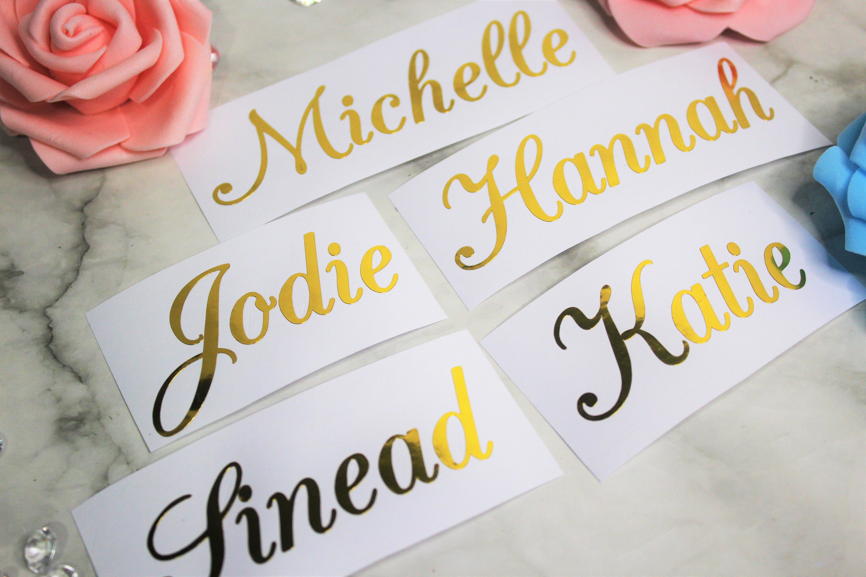 Personalised Name Vinyl Stickers Custom Name Word Vinyl | Etsy