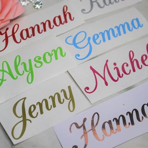 Personalised Name Vinyl Stickers Custom Name Word Vinyl - Etsy