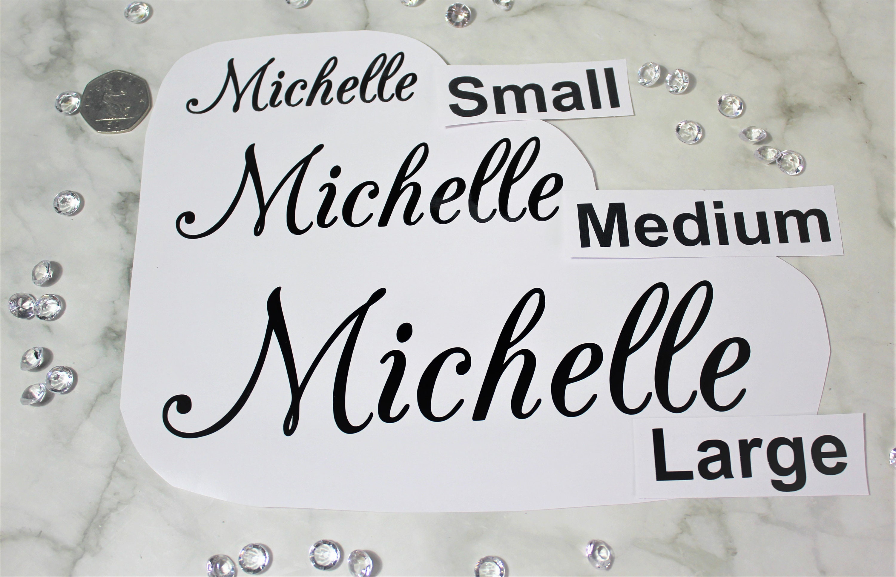 Personalised Name Vinyl Stickers Custom Name Word Vinyl | Etsy
