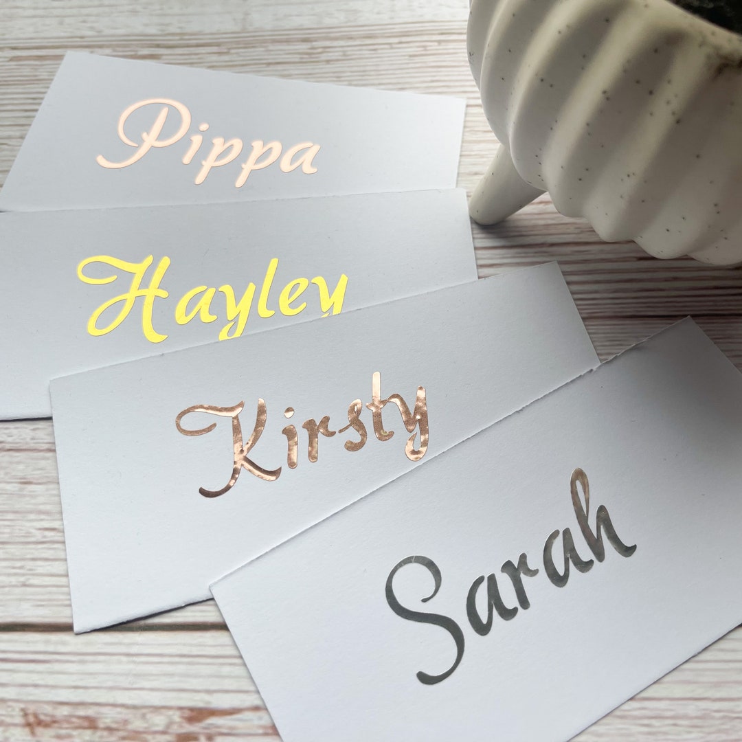 1,3,5,10 Personalised Name Sticker Decal Word Label Vinyl Decal Glass ...