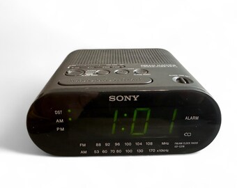 Vintage 1989 SONY Dream Machine Clock Radio White Square Am/fm Radio ...