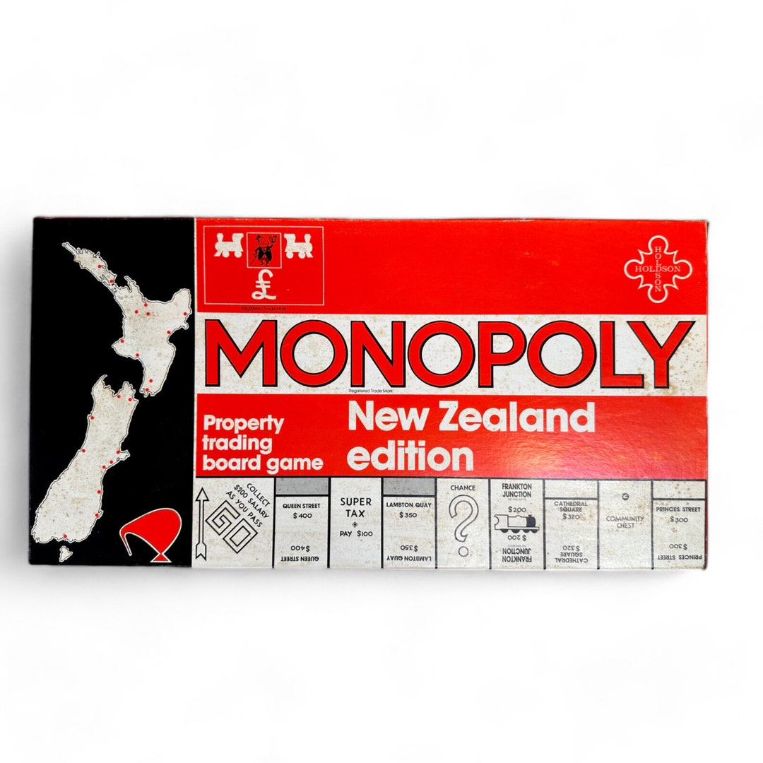 Vintage Monopoly New Zealand Edition Board Game Rare - Etsy