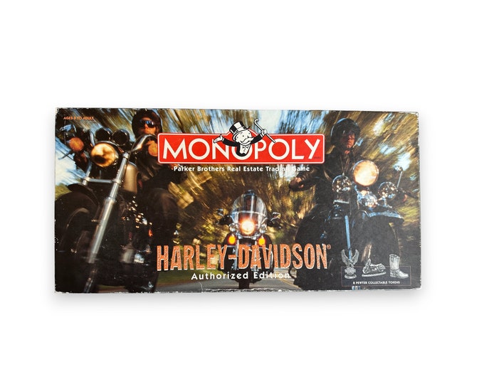Monopoly Harley Davidson Authorized Edition Board Game Vintage 1997 ...