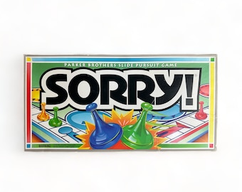 PRINTABLE Sorry Vintage Board Game DIGITAL ART for Game Room, Playroom ...