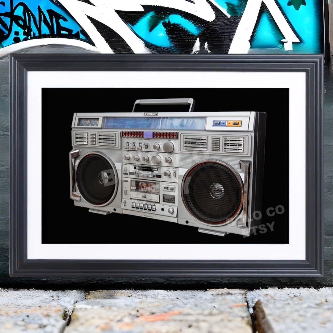 Conion C100f Boombox Poster 17 X 11 Vintage Boom Box 80's Ghetto ...