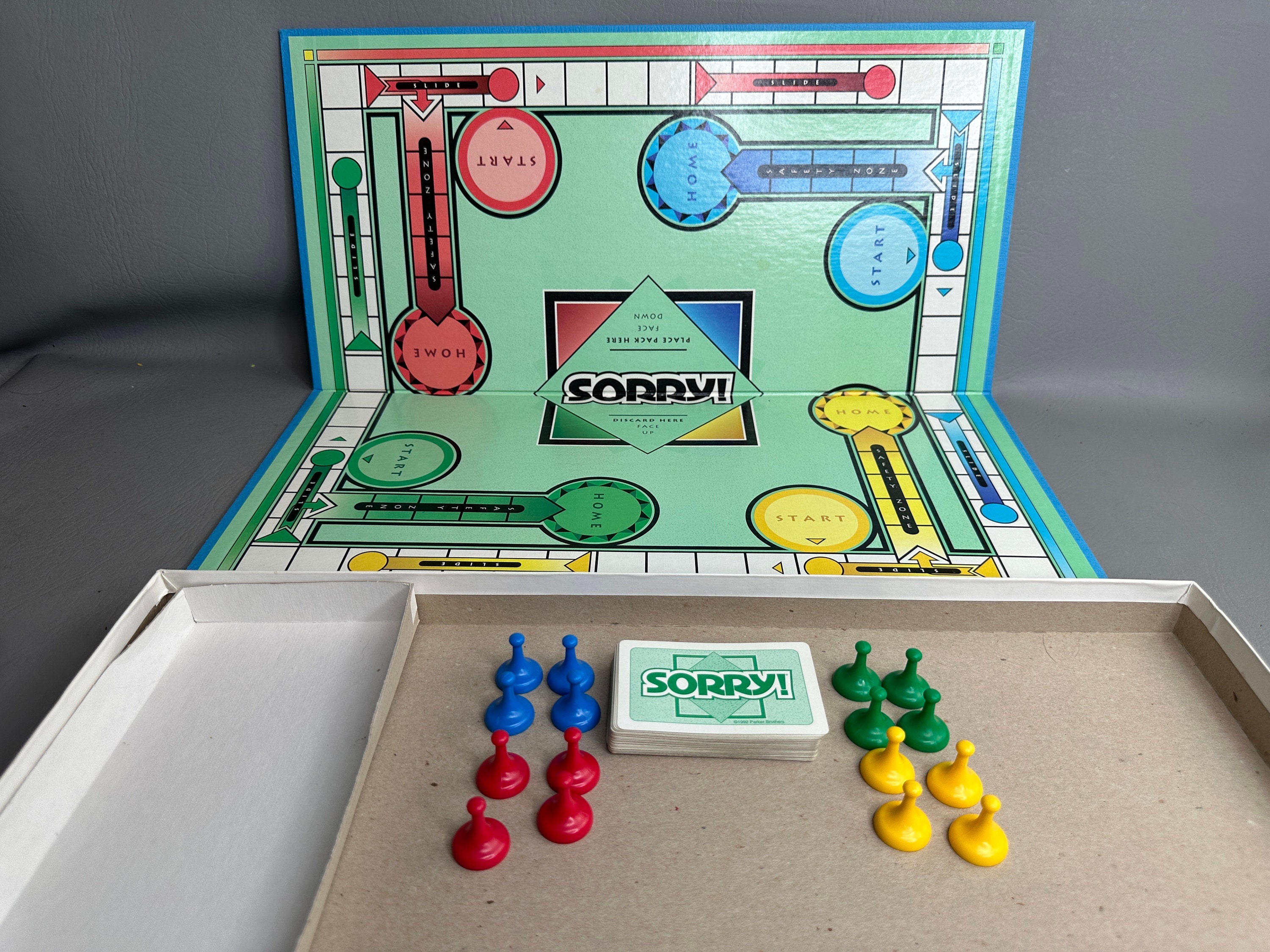 Vintage SORRY Board Game 1992 Complete - Etsy