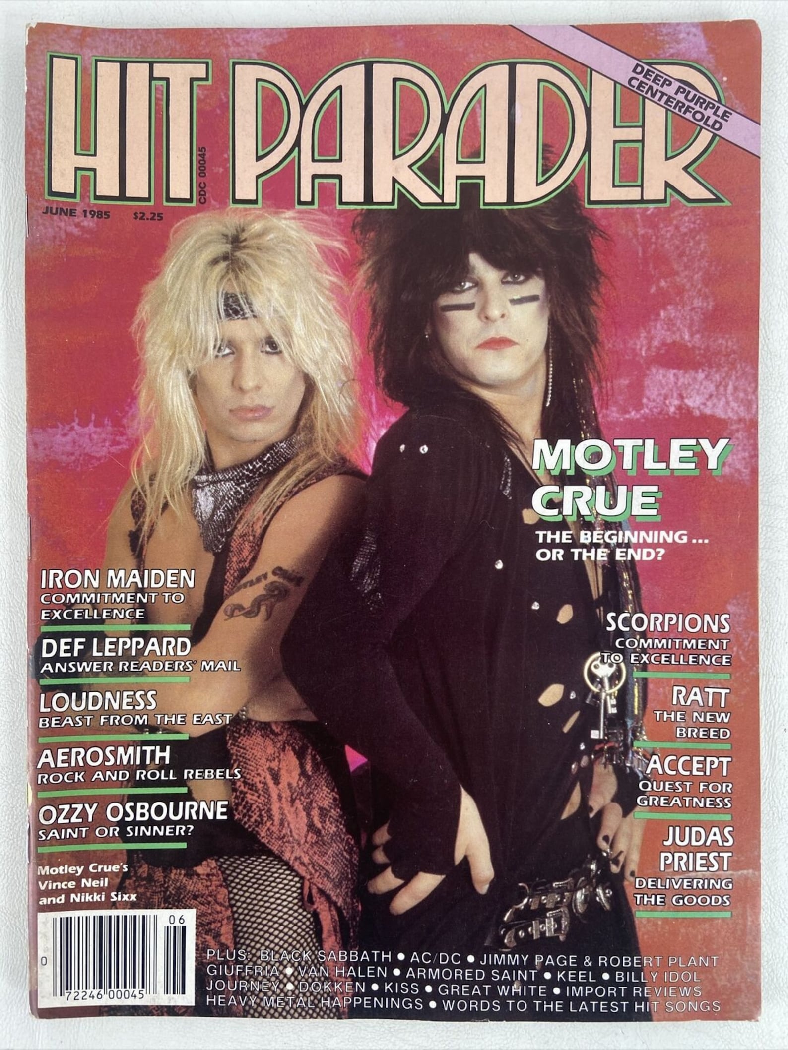 Vintage Hit Parader Magazine June 1985 Nikki Sixx Vince Neil - Etsy