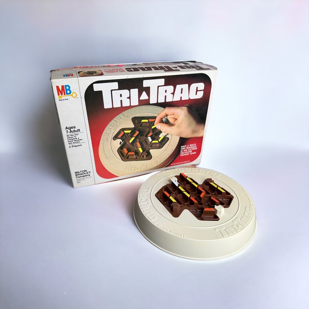 Tri-trac Board Game Milton Bradley Vintage 1980 - Etsy