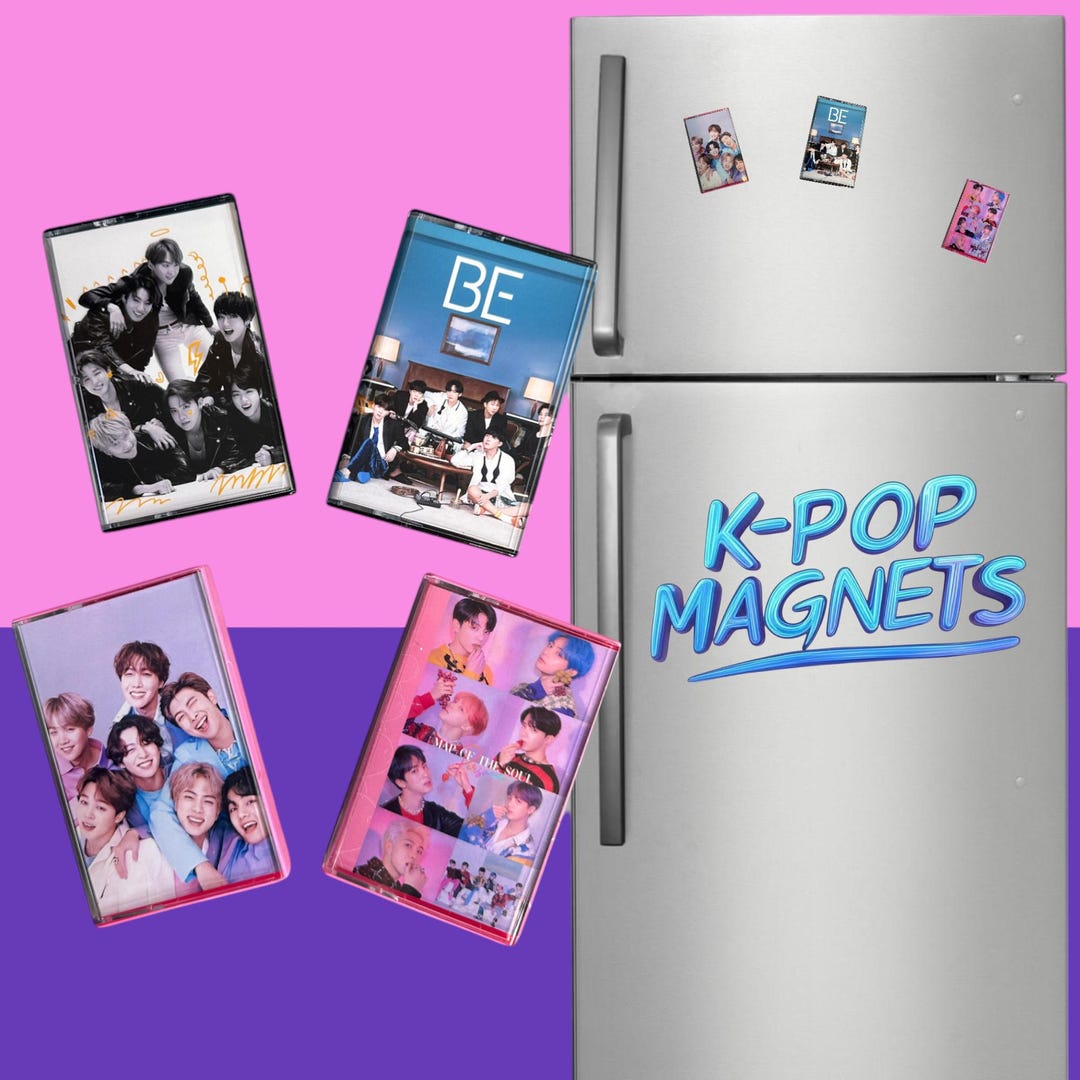 BTS Magnets BTS Refrigerator Magnet Set of 4 K-pop Merch Stray Kids ...