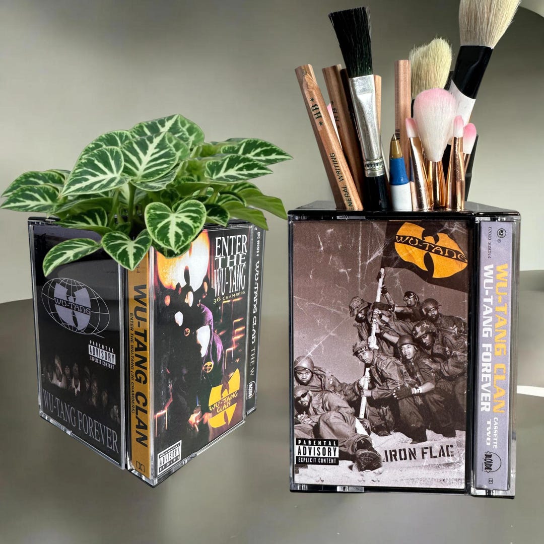 Hand Made Wu-tang Clan Cassette Tape Desk Organizer Vintage 90s Hip Hop ...