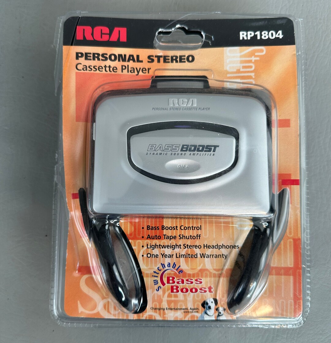 RCA Portable Cassette Player Walkman With Bass Boost Vintage Y2K NEW - Etsy