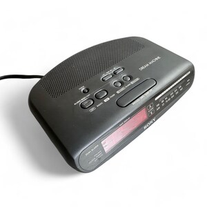 Vintage SONY Dream Machine Clock Radio Black Digital Am/fm Radio Alarm ...