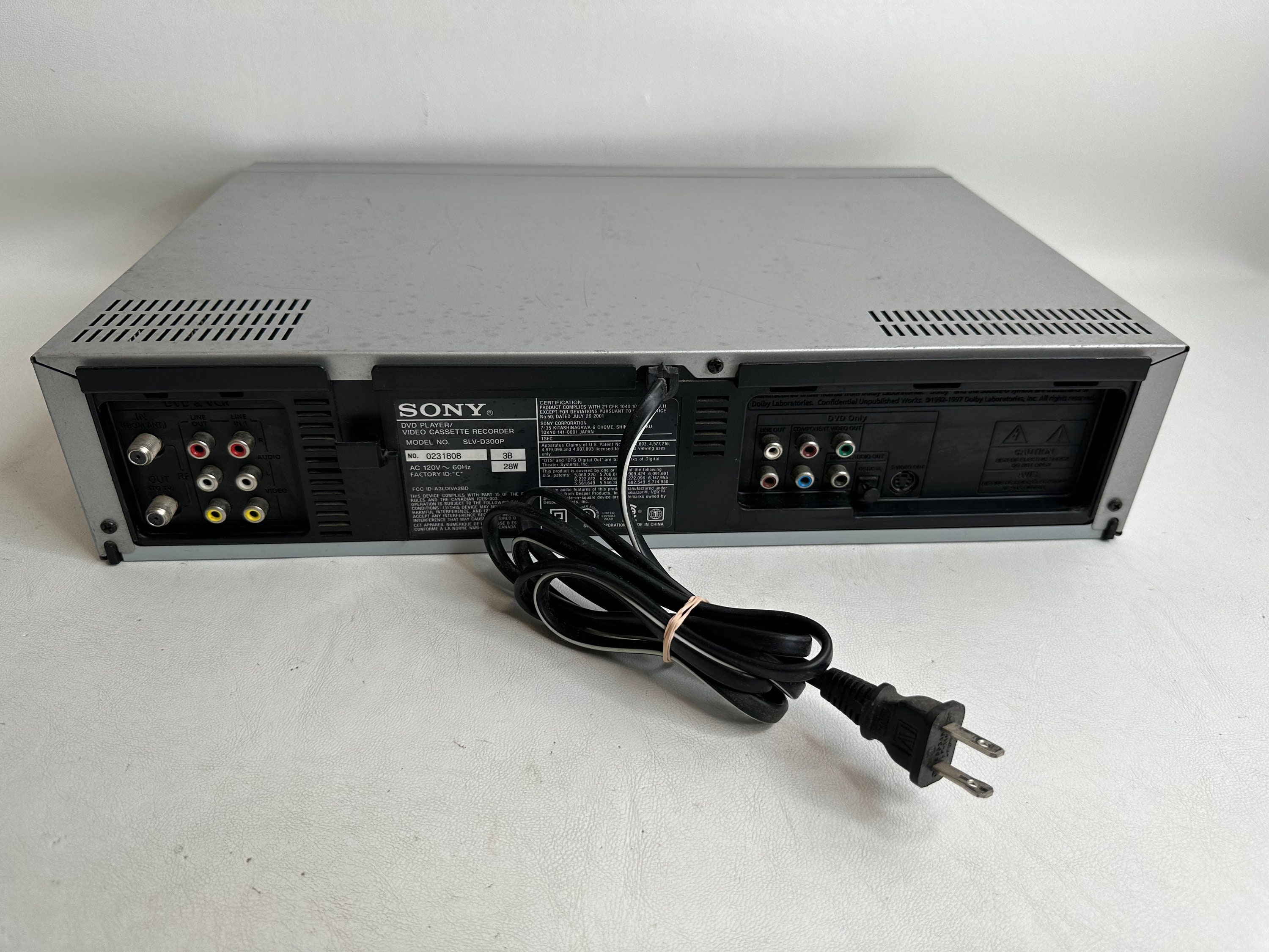 Sony DVD VCR Combo Player Remote & Cables SLV-300P - Etsy