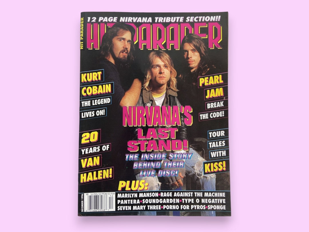 Nirvana Hit Parader Magazine December 1996 Kurt Cobain - Etsy