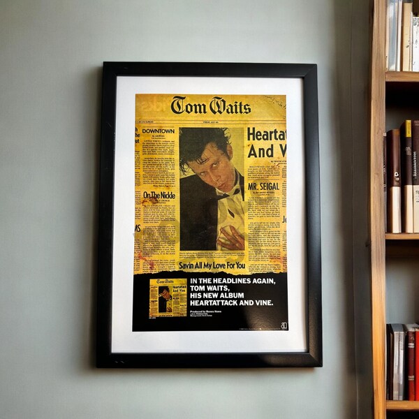 Tom Waits Poster - Etsy