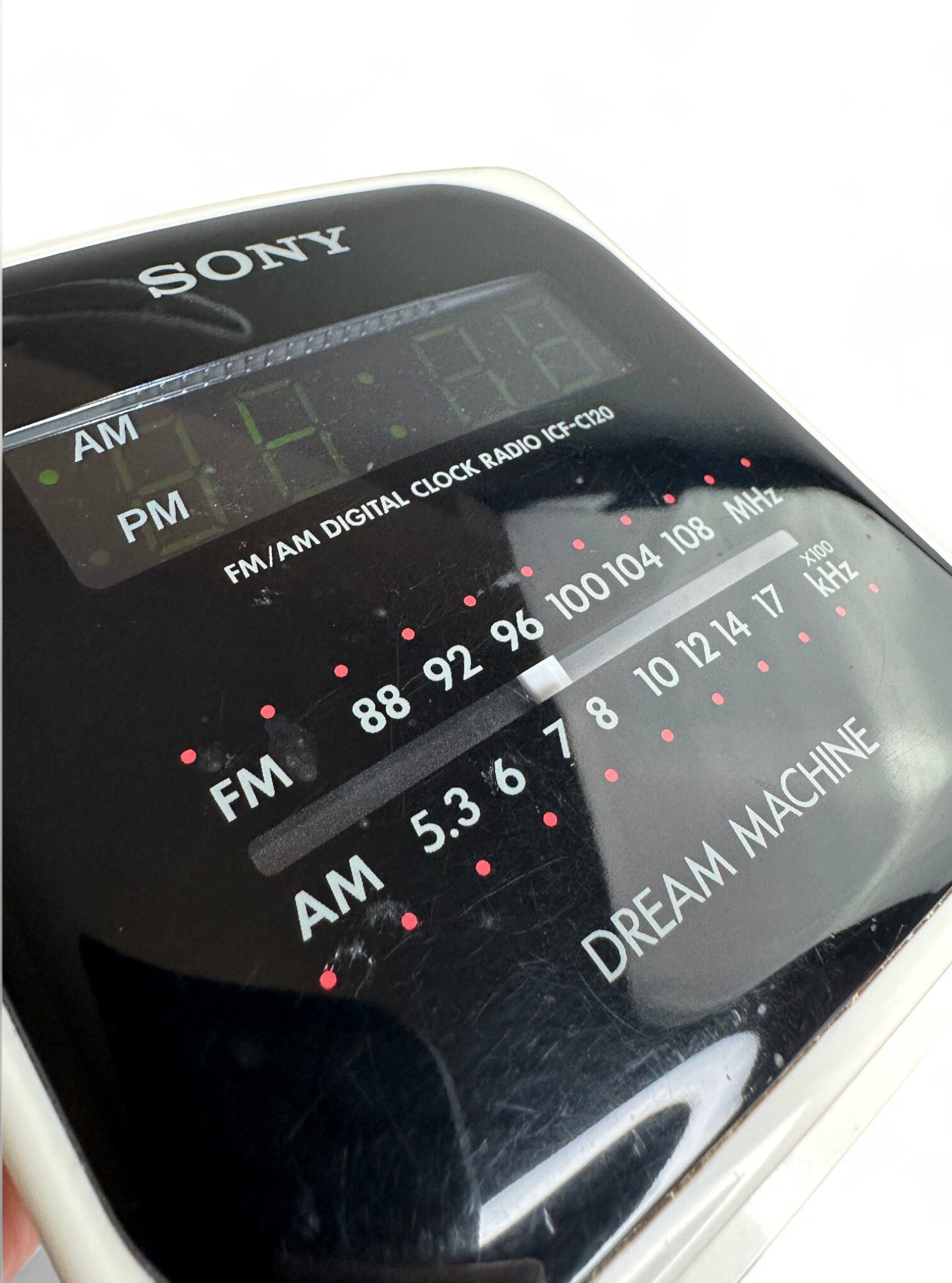 Vintage 1989 SONY Dream Machine Clock Radio White Square Am/fm Radio ...