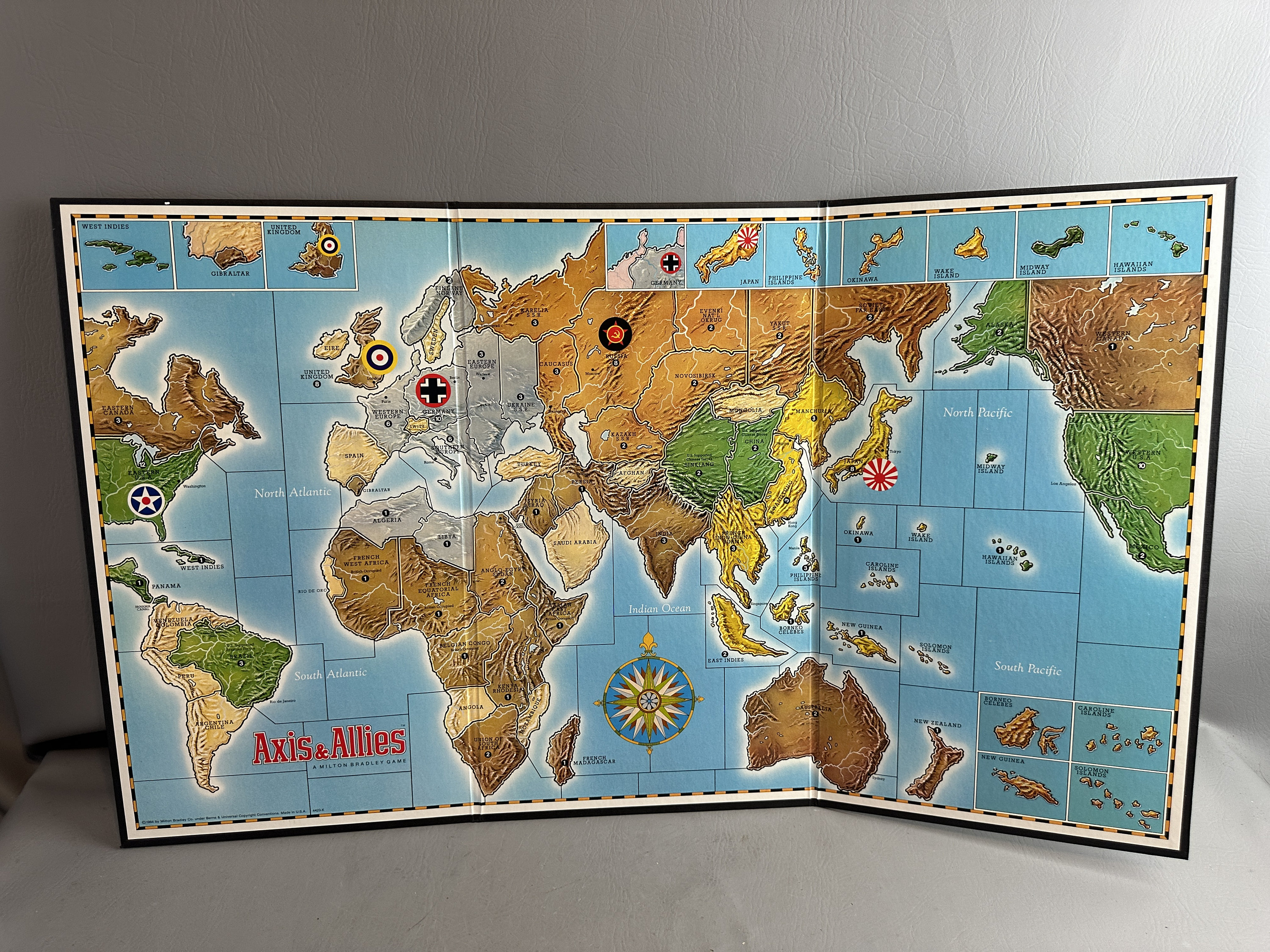 Vintage Axis & Allies Spring 1942 Board Game Milton Bradley 1984 - Etsy