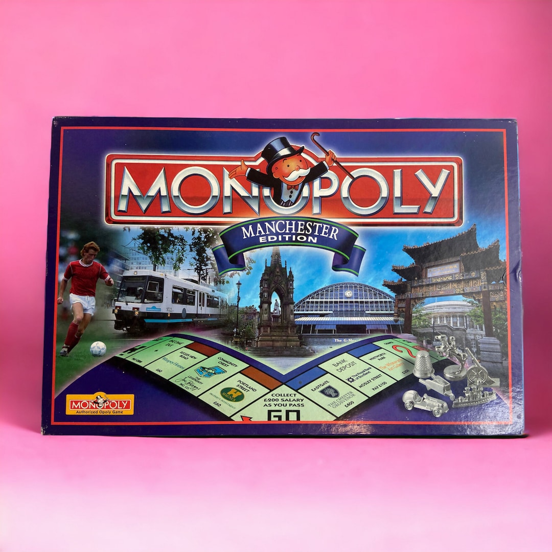 Monopoly Manchester England Edition Board Game 1998 Complete - Etsy