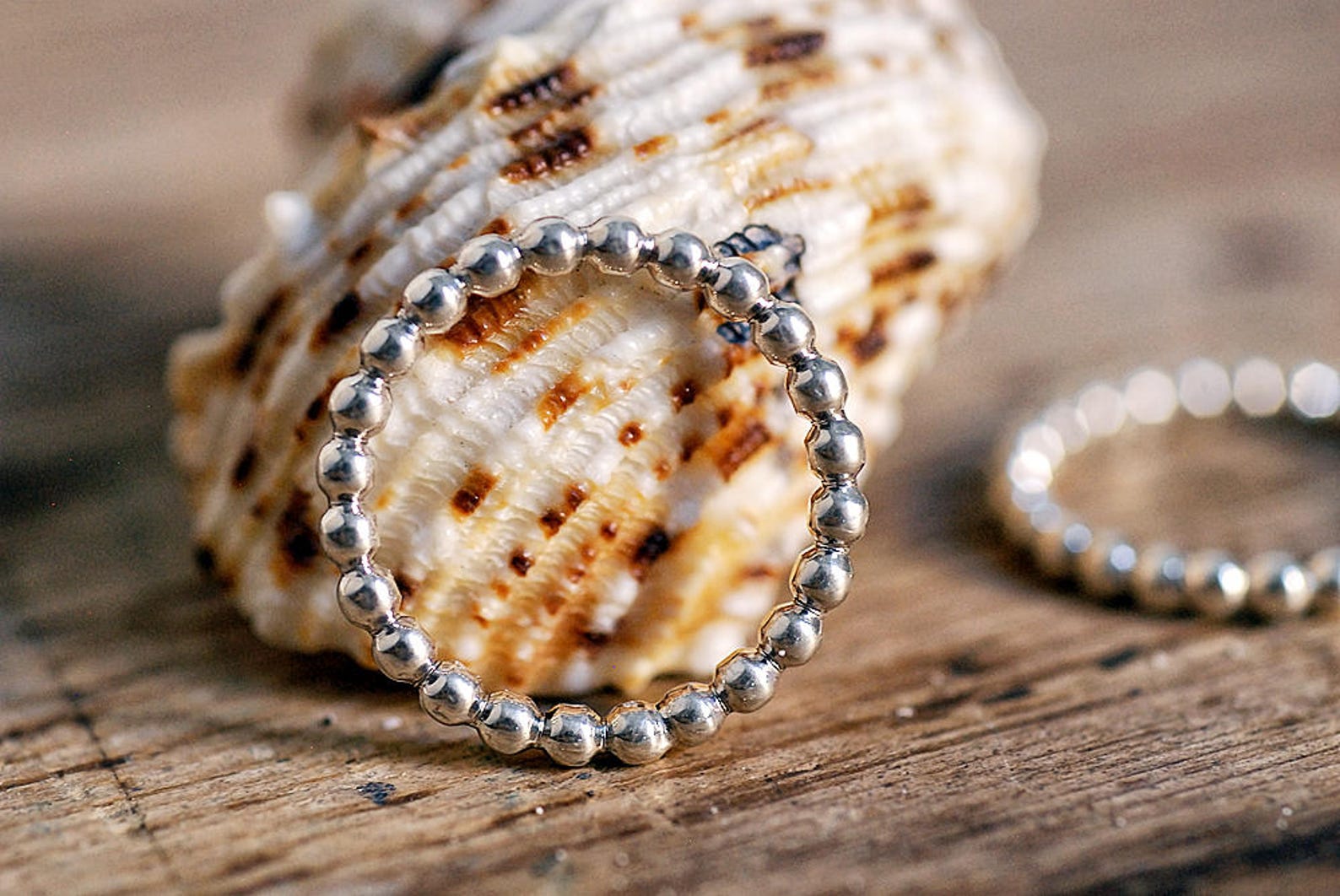 Silver Stacking Ring Silver Bead Ring Silver Bead Ball Ring - Etsy