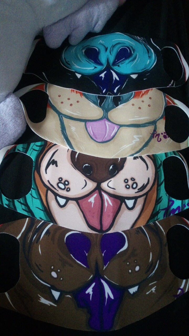 Neoprene Custom Toony Fursona Face Mask | Etsy