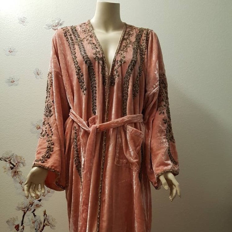 Silk Velvet Robe - Etsy