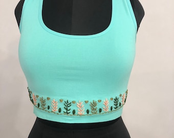 Embroidered Tank Top - Etsy