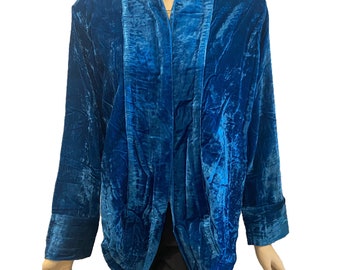Turquoise Velvet Jacket - Etsy
