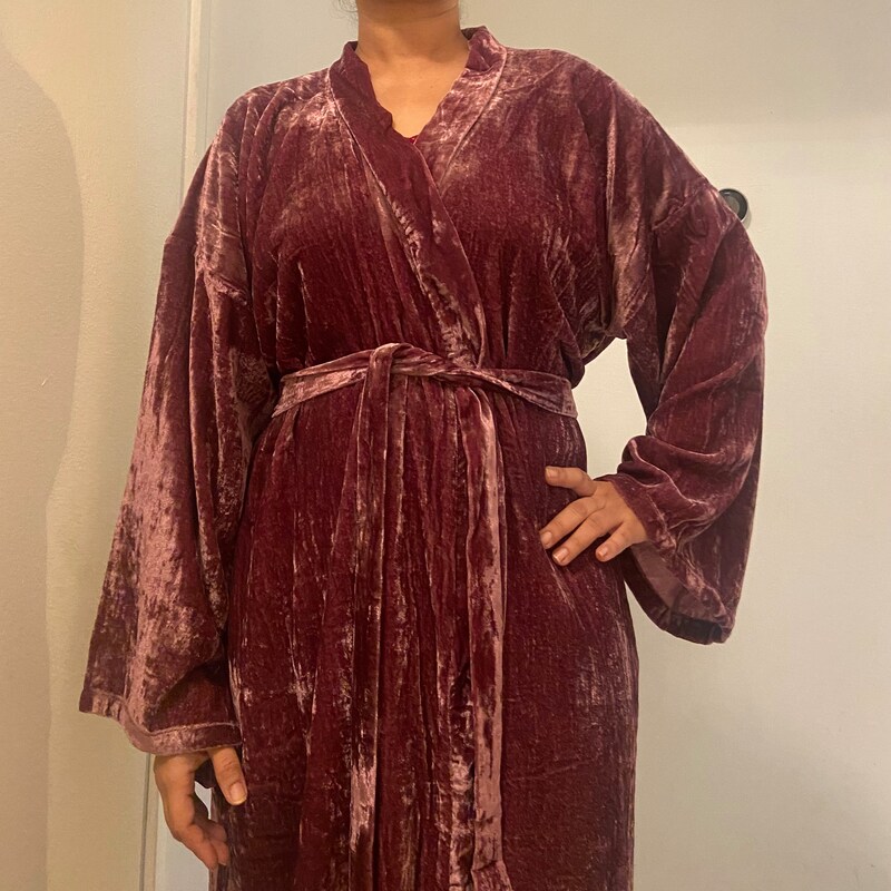 Silk Velvet Robe - Etsy